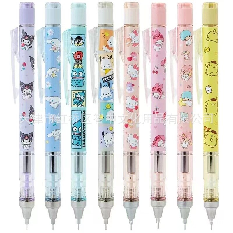 Японский механический карандаш TOMBOW MONO Sanrio третьего поколения, лимитированная серия, с толщиной грифеля 0,5 мм, низким центром тяжести и механизмом выдвижения грифеля с помощью встряхивания.
