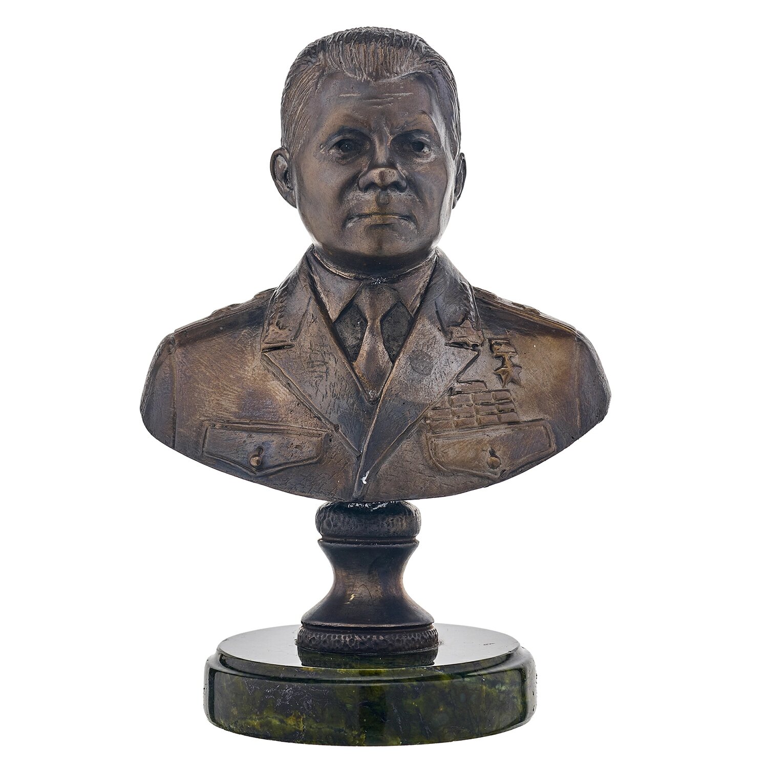 0030072 Бронза Бюст "Шойгу" 10*14,5 см