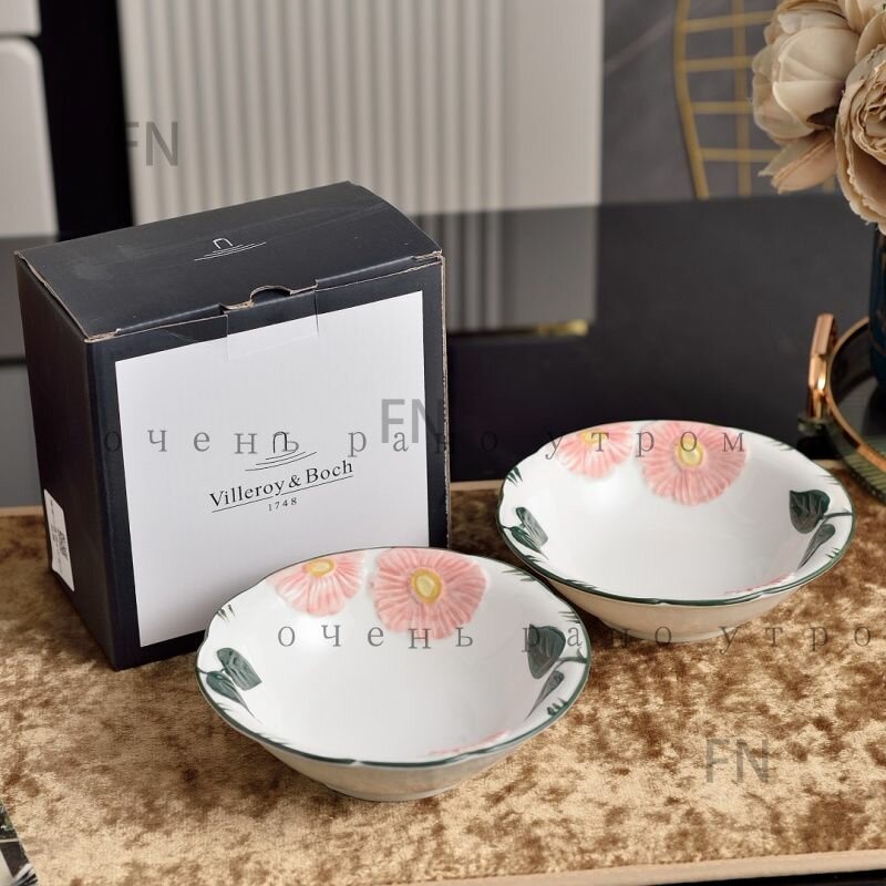 Villeroy & Boch Миска белый, розовый