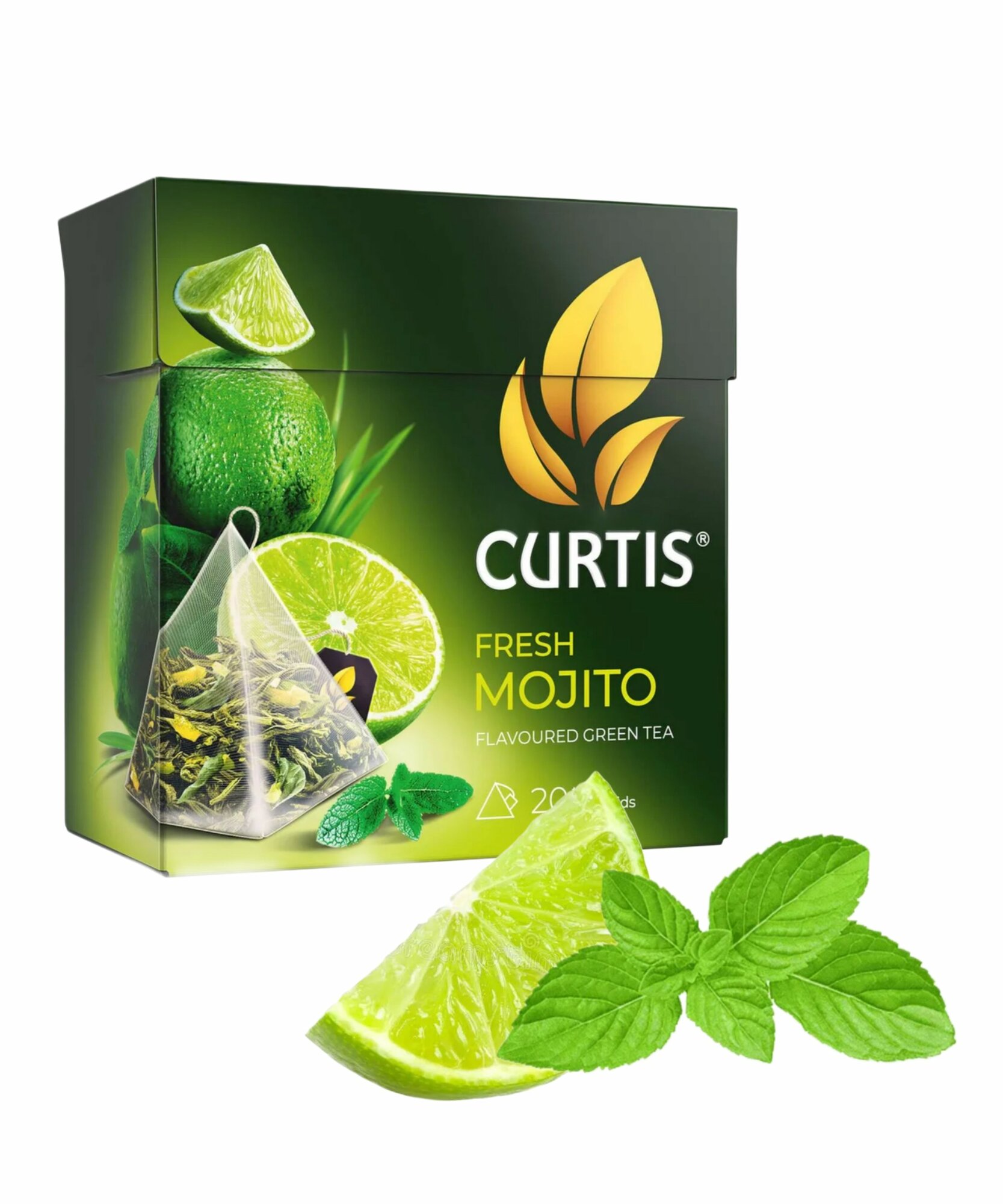 Чай Curtis "Fresh Mojito" 20 пирамидок.