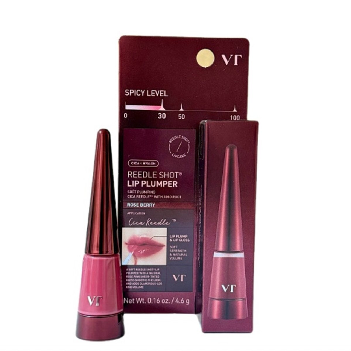 Vt Cosmetics Глянцевый плампер для губ, ягодный 30ед (4,3гр) Reedle Shot Lip Plumper Rose Berry