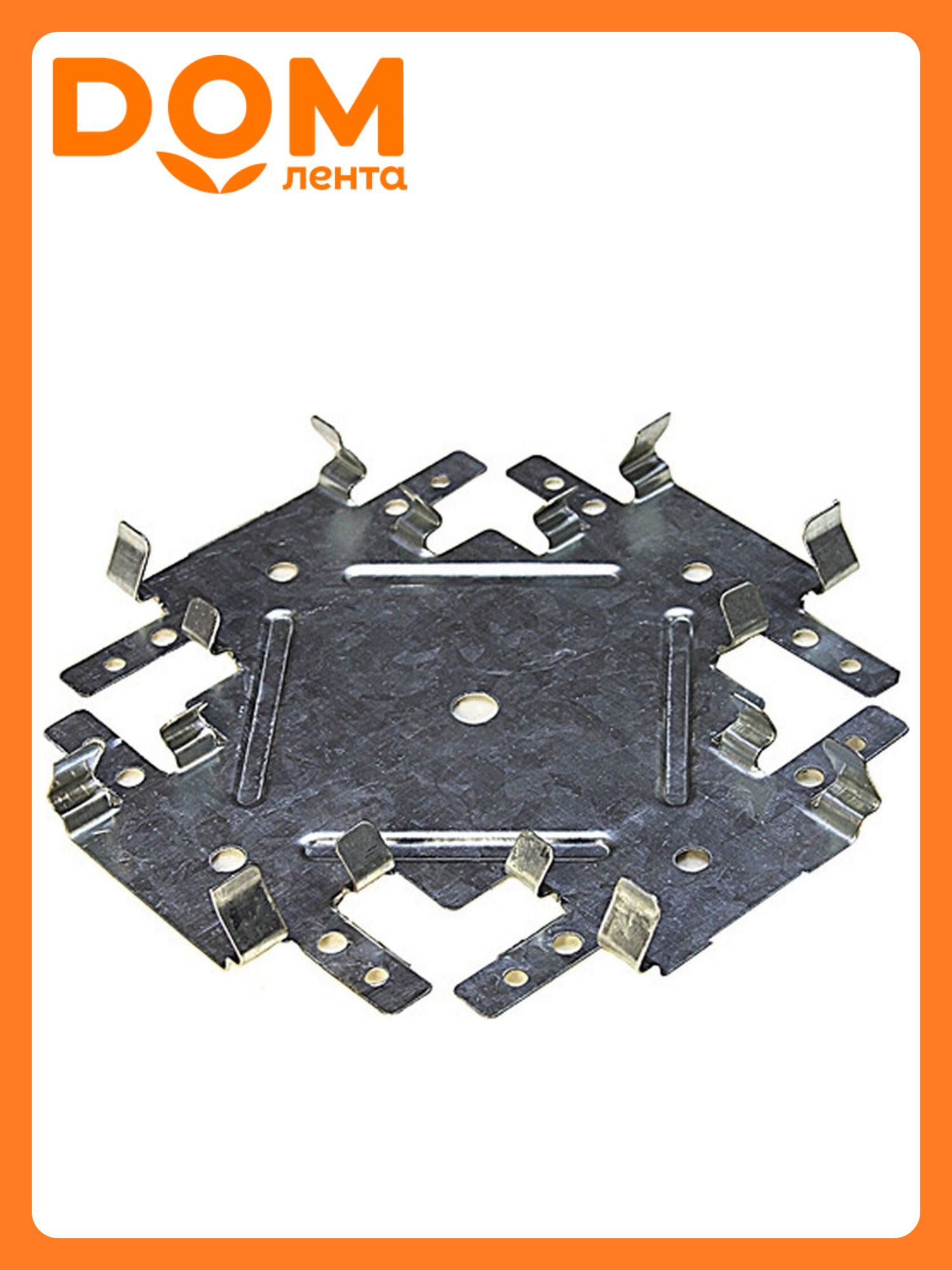 Соединитель Таврос П60х27, одноуровневый, серебристый, сталь