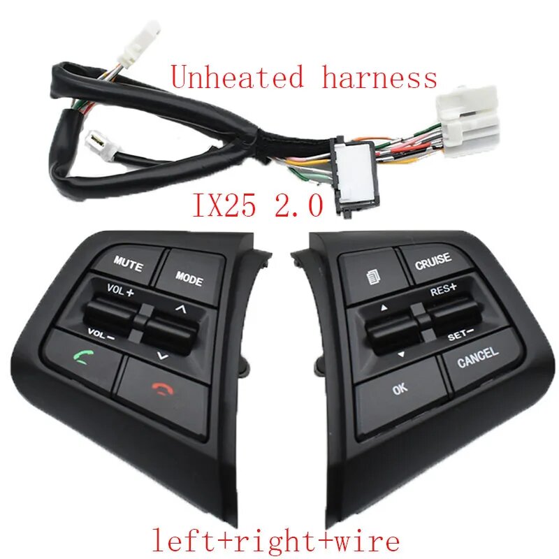 Руль для Hyundai ix25 Creta 1.6 2.0 2016-2019 с Bluetooth, кнопками управления Rightside-IX252.0