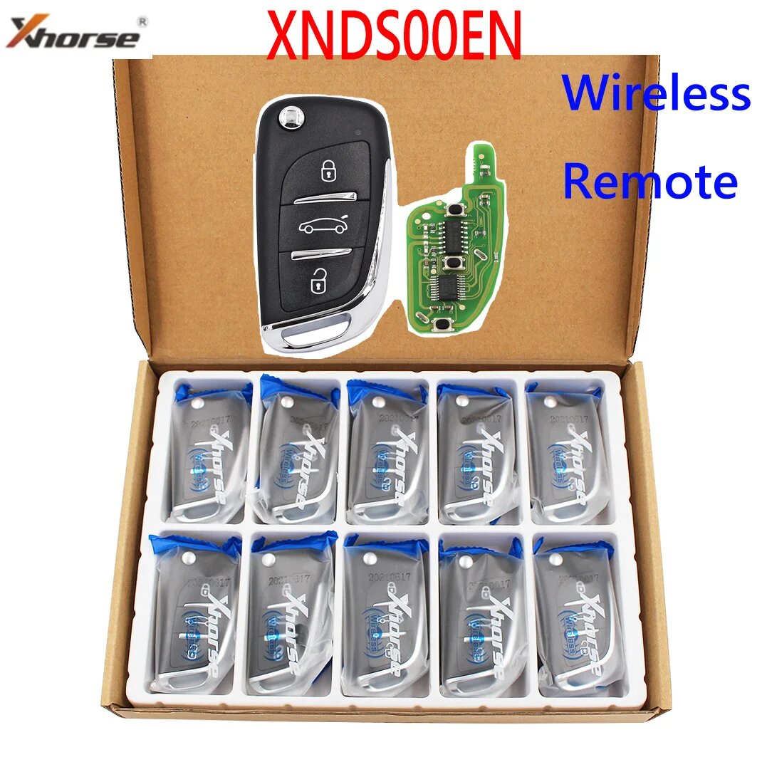Xhorse XNDS00EN Дистанционный ключ 3 кнопки (5шт)