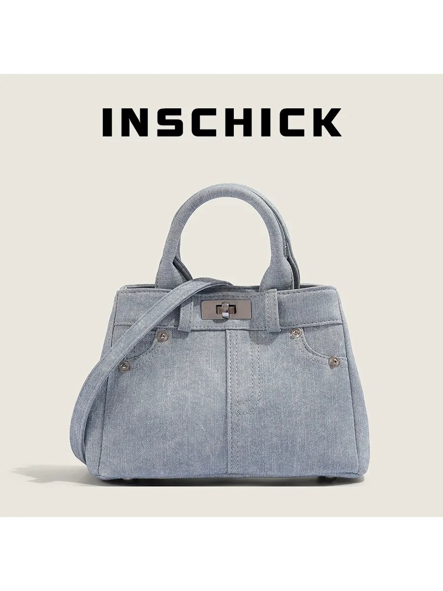 Винтажная джинсовая сумка Kelly для женщин 2025 года, новая