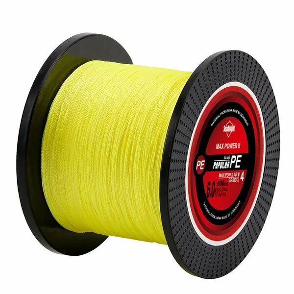SeaKnight Power II PE Плетенка 0.6 Желтая 500м