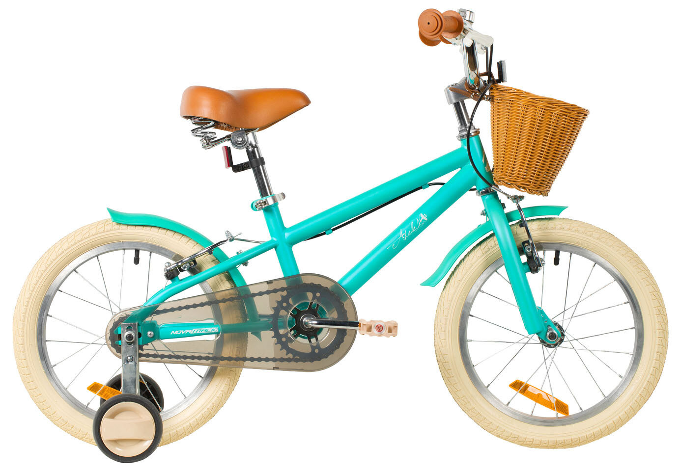 Детский велосипед Novatrack Adele 14" (2026) 14 Бирюзовый (95-110 см)