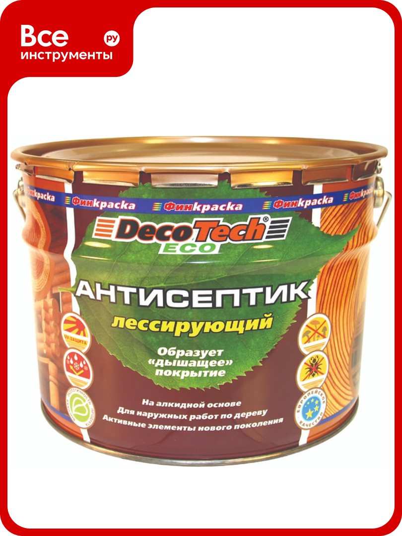 Антисептик DecoTech Eco, палисандр, 10л, oсновной 00-00014475