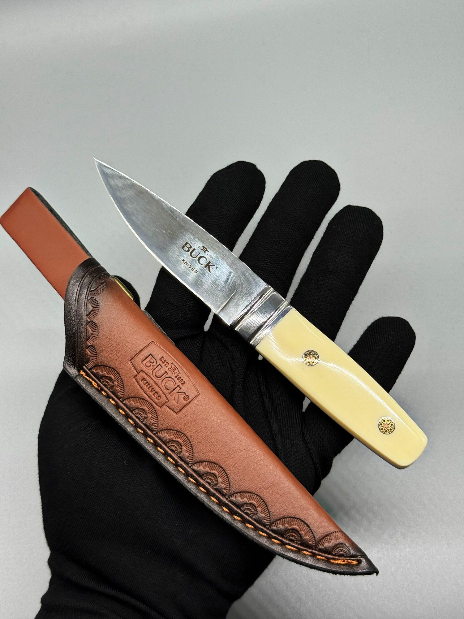 Охотничий нож Buck knives, туристический, сталь 440C, рукоять акрил
