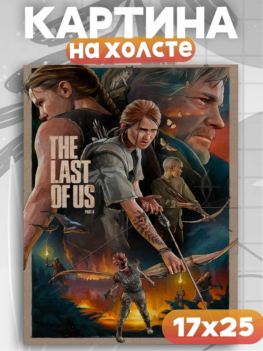 Картина на стену The last of us, на подрамнике, 1шт, 25х17 размер.