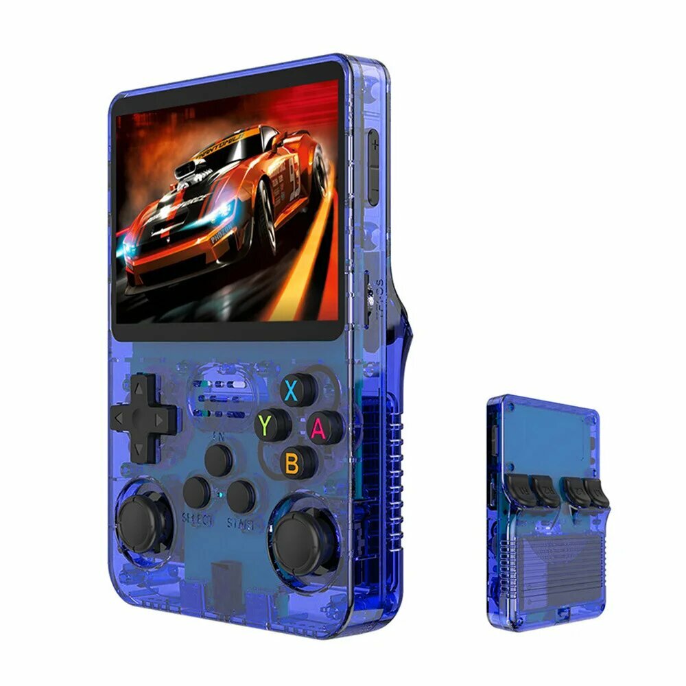 Портативная игровая консоль R36S, 128G blue