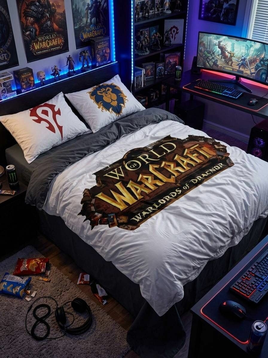 Арт комплект постельного белья, World of Warcraft Семейный, 70/70