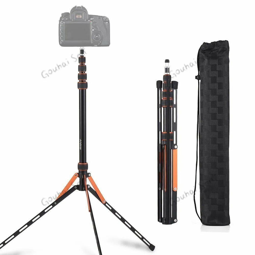 Andoer SL25-5 85,03-дюймовая складная подставка для штатива из алюминиевого
