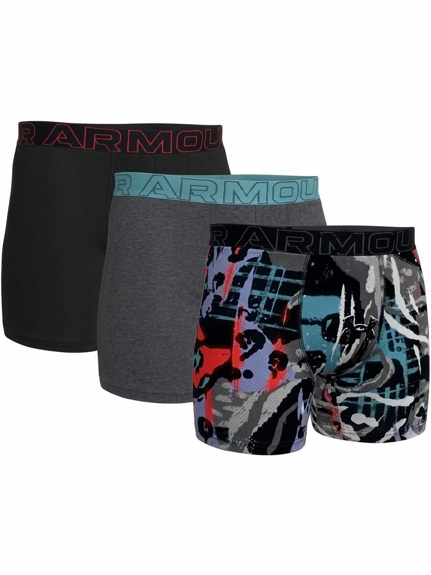 Трусы UA PERFORMANCE TECH - GRAPHIC 6" 3PK, комплект