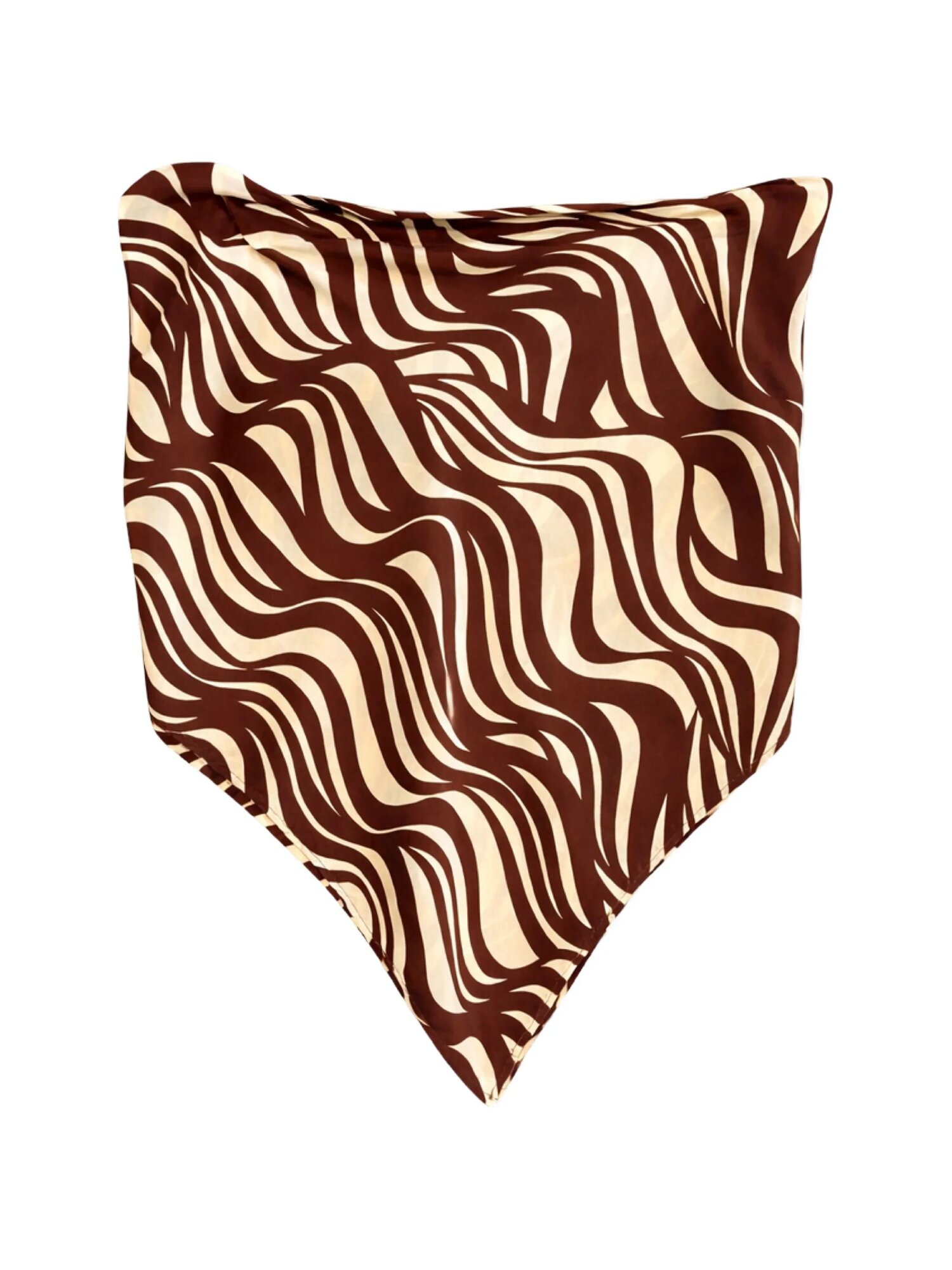 Топ Wave-print scarf top