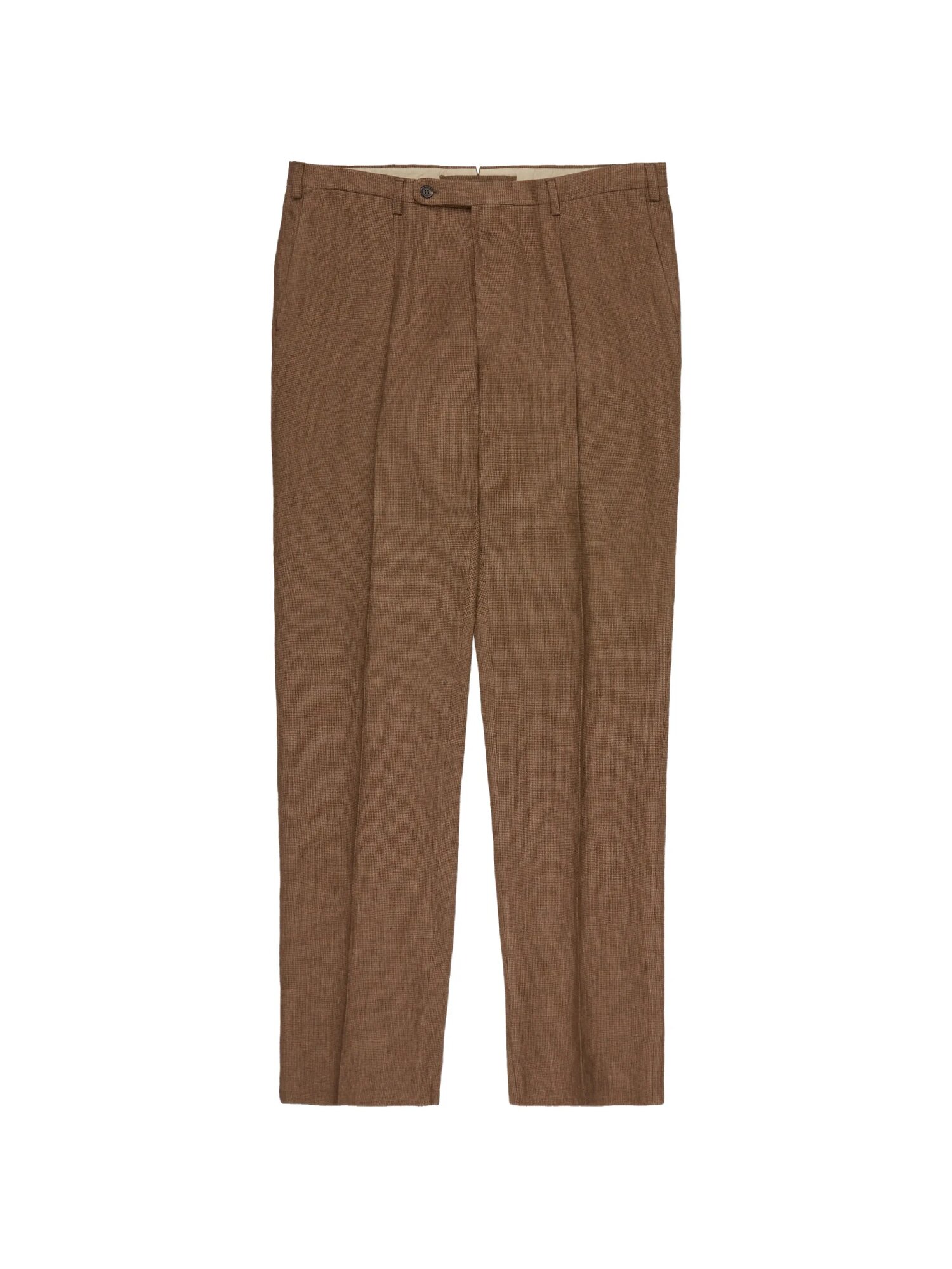 Брюки Micro houndstooth linen trousers