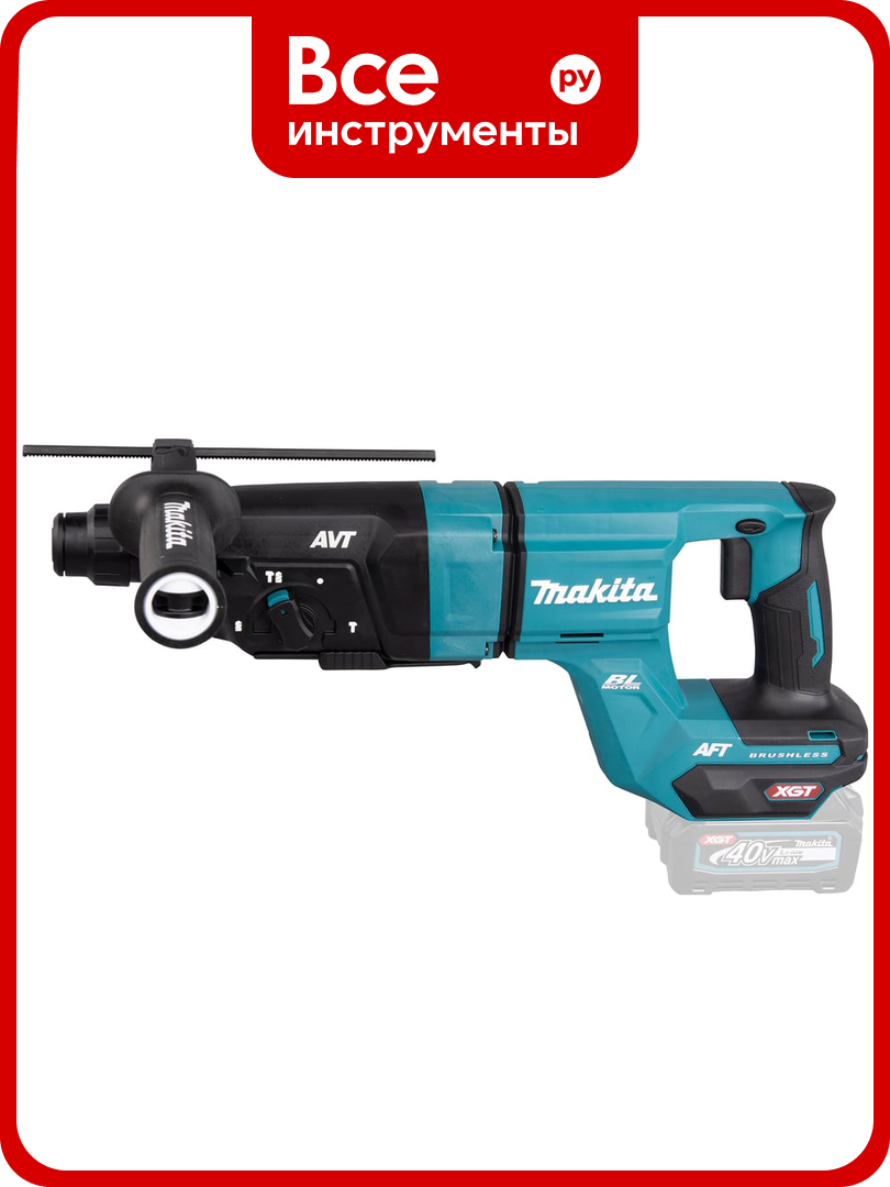 Аккумуляторный перфоратор Makita HR007GZ без аккумулятора, профессиональный с режимом долбления и скоростью вращения