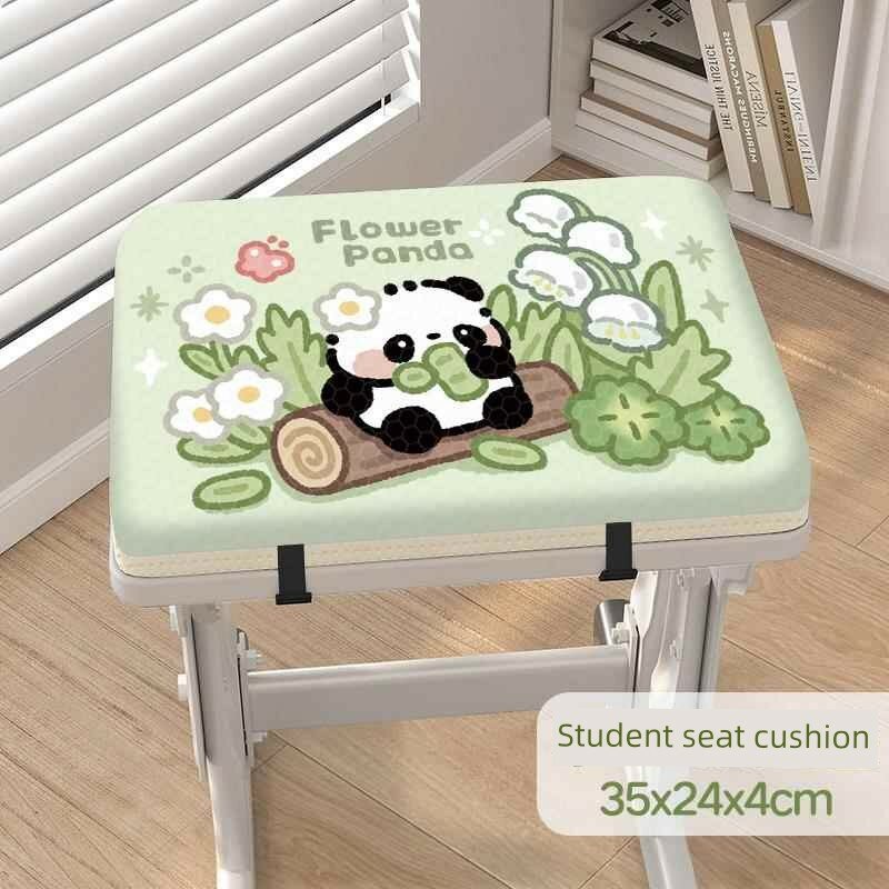 Подушка для сиденья школьника Panda, специальная прямоугольная подушка для табуретов и стульев, утолщенная подушка из