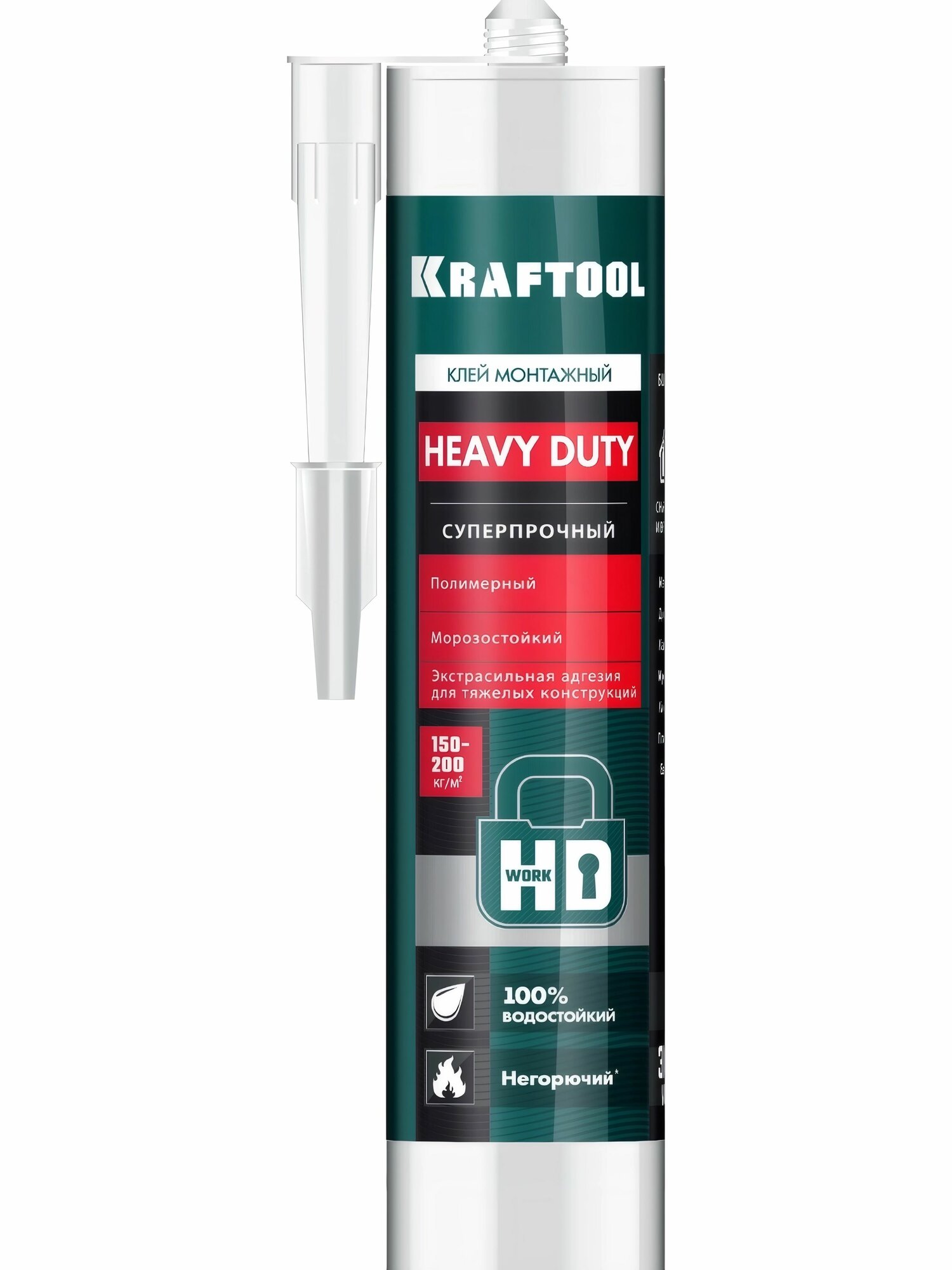 Монтажный клей KRAFTOOL HEAVY DUTY 310 мл белый (41348) - 12 шт