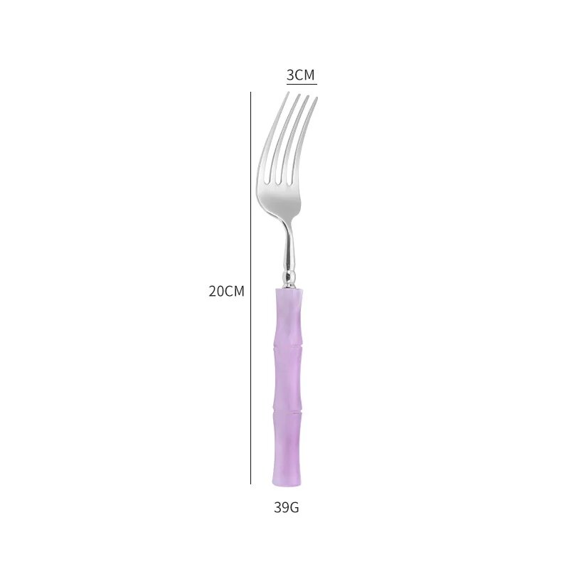 Набор столовых приборов из нержавеющей стали 304 Сиреневый, fork