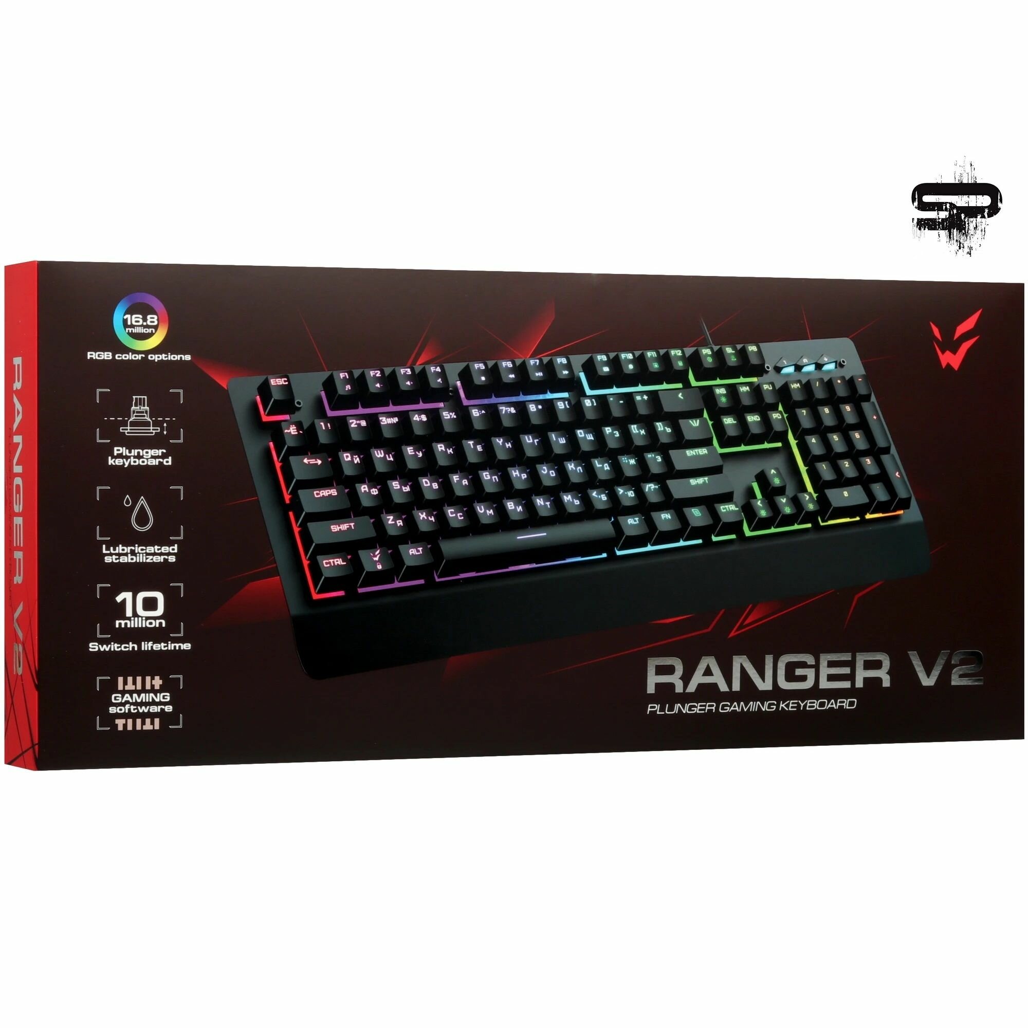 ARDOR GAMING Клавиатура проводная ARDOR GAMING Ranger V2 AG-DC-R104PL-BV2, Русская раскладка, черный