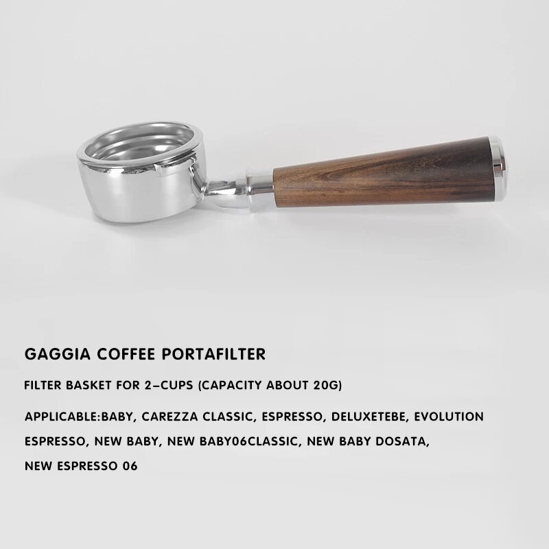 Портафильтр 58 мм из нержавеющей стали ALIKISSCAFE для Gaggia Classic 58MM For Gaggia G