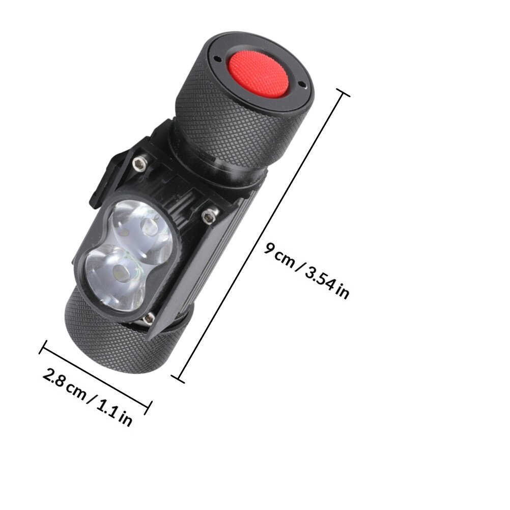 Набор Из 1 Шт 2LED Мини Фонарь Для На-open Водный С Двумя Лампами USB Подзарядка 9x2.8Cm