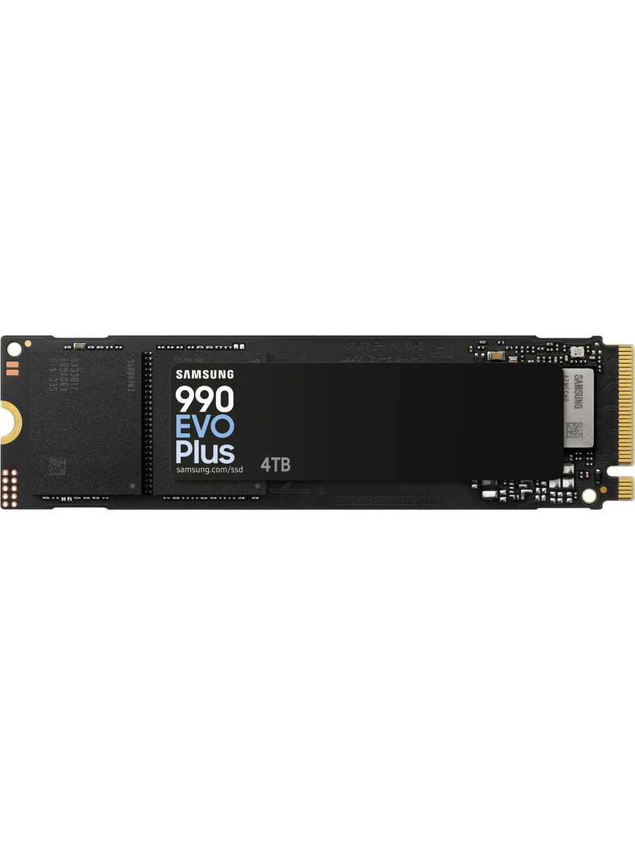 Накопитель SSD Samsung 990 EVO Plus 4 ТБ, M.2 2280, PCIe 4.0 x4, NVMe, M.2 7250 МБ/с