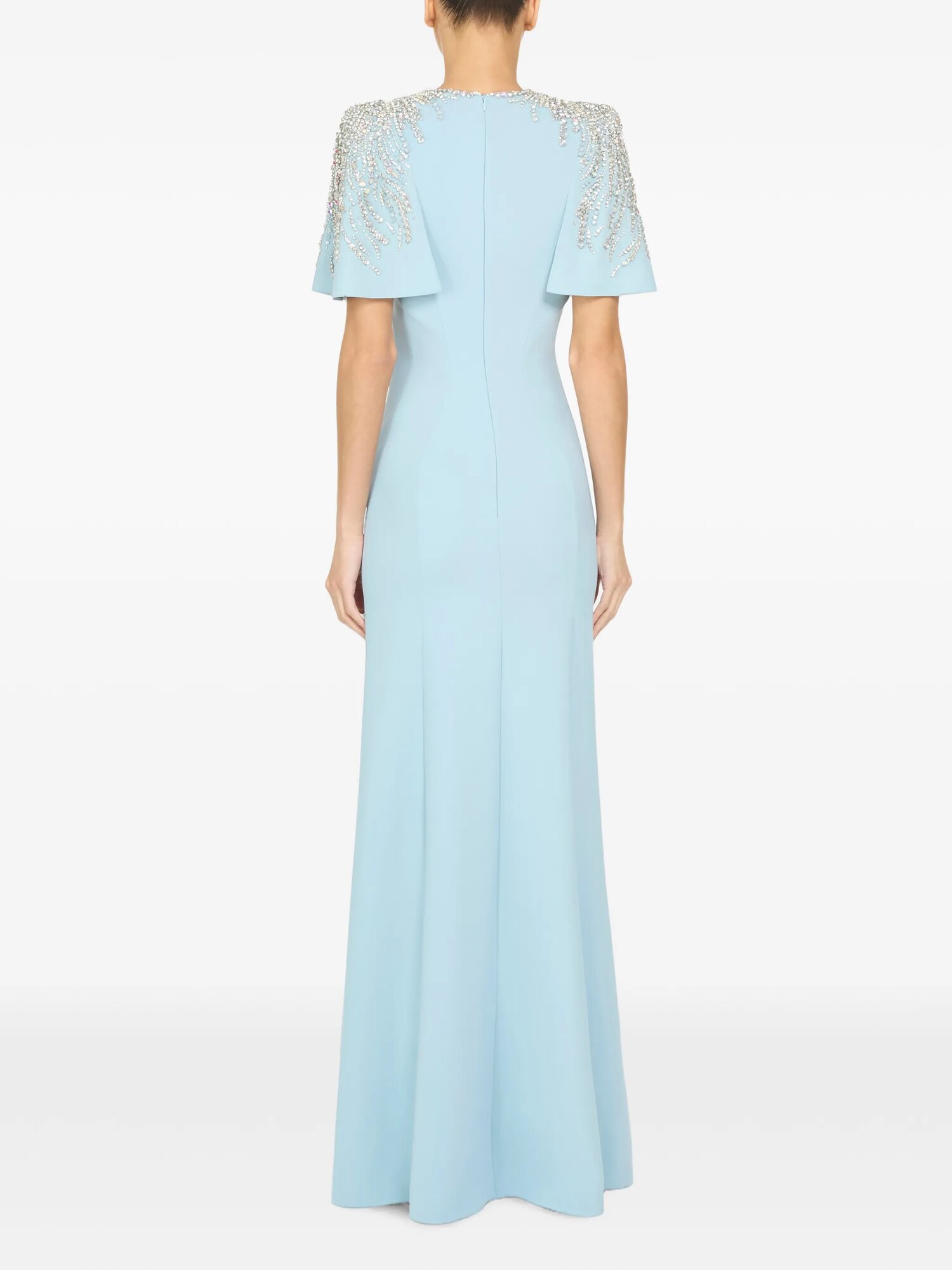 Платье Jenny Packham Petal, размер 12, синий — фото 1