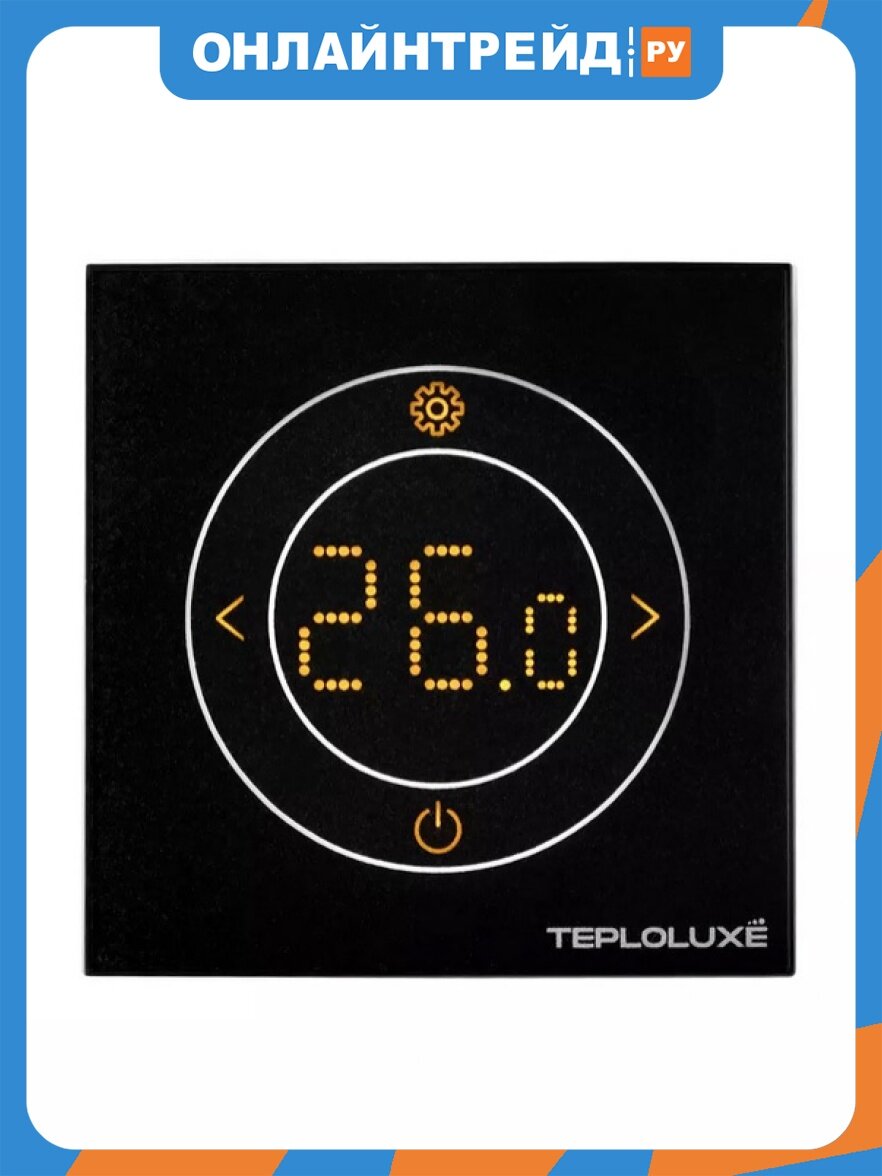 Терморегулятор Теплолюкс электронный Solus Zen Wi-Fi черный/черный