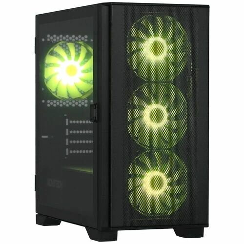 Компьютерный корпус MONTECH AIR 100 ARGB (AIR 100 ARGB (B)) черный - Mini Tower, Micro-ATX, USB 2.0 Type-A, USB 3.2 Gen 1 Type-A