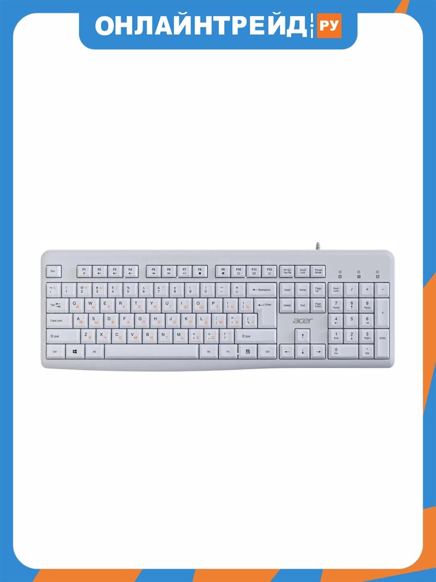 Клавиатура Acer OKW500 белый (ZL. KBDEE.01S)