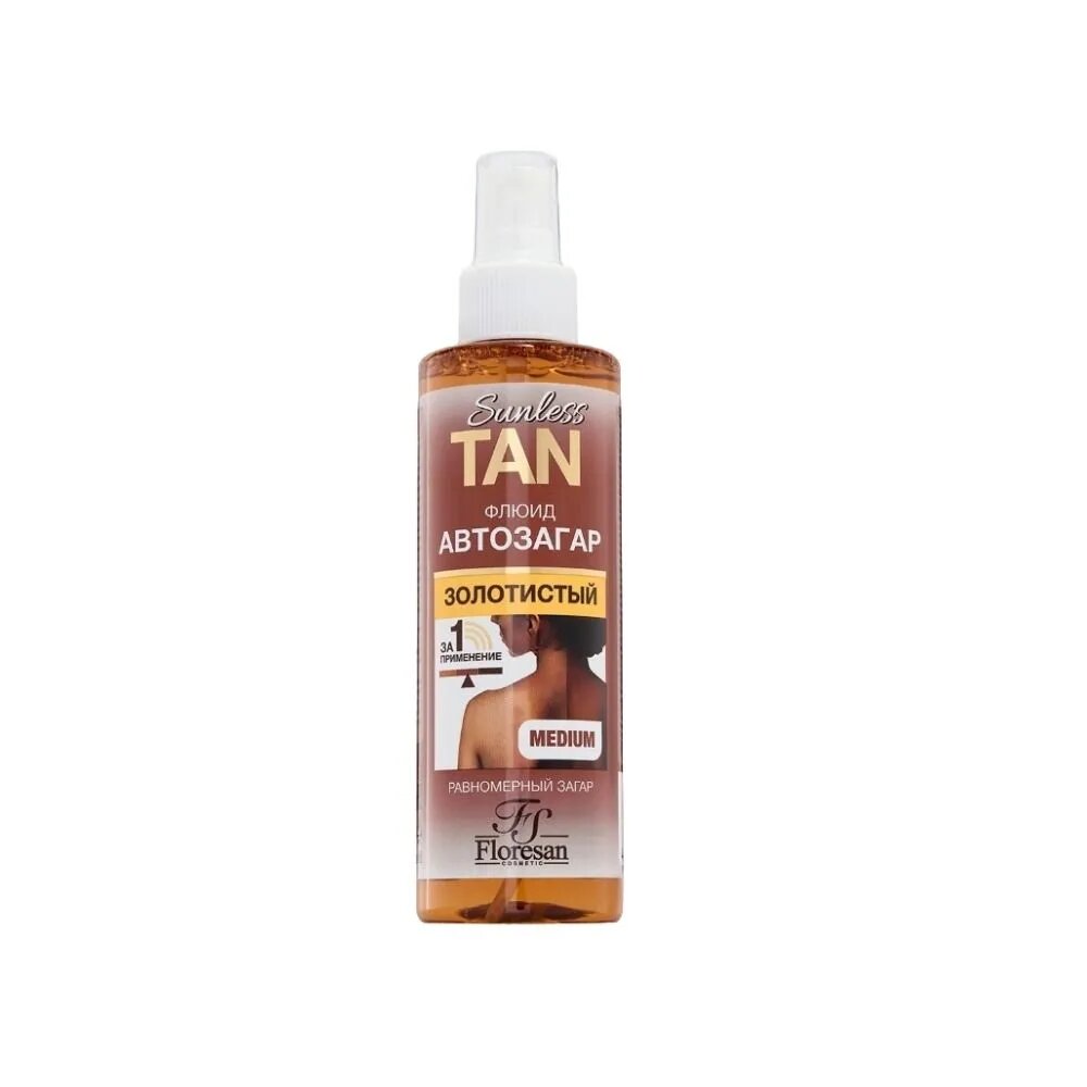 Floresan Флюид-автозагар Sunless Tan Золотистый, мусс, 200 мл