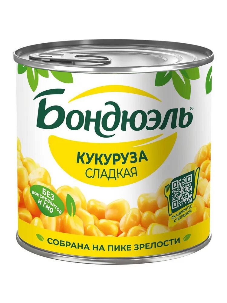 Кукуруза Бондюэль сладкая, 340 г
