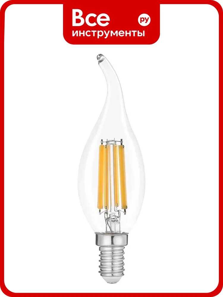 Светодиодная лампа General Lighting Systems E14, 20 Вт, 1070 Лм, 4500K, 35000 ч, декоративная форма свечи, класс