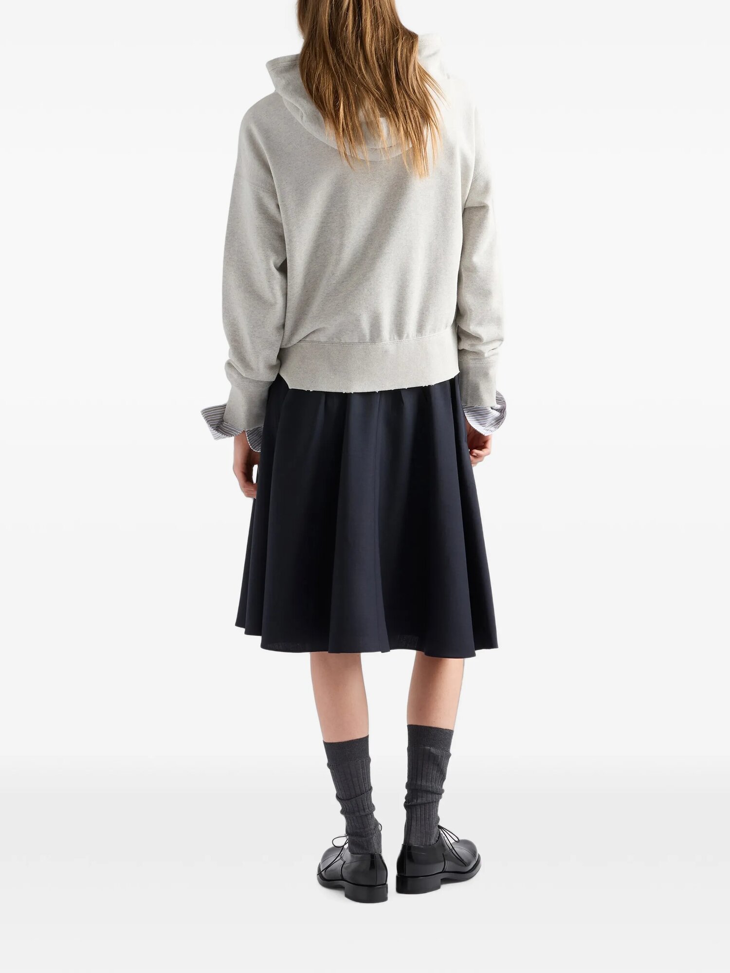 Юбка Prada Light mohair skirt, размер 36, синий — фото 1
