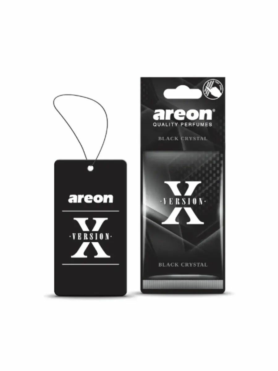 Ароматизатор для автомобиля подвесной "AREON" Black Crystal, 1 шт.