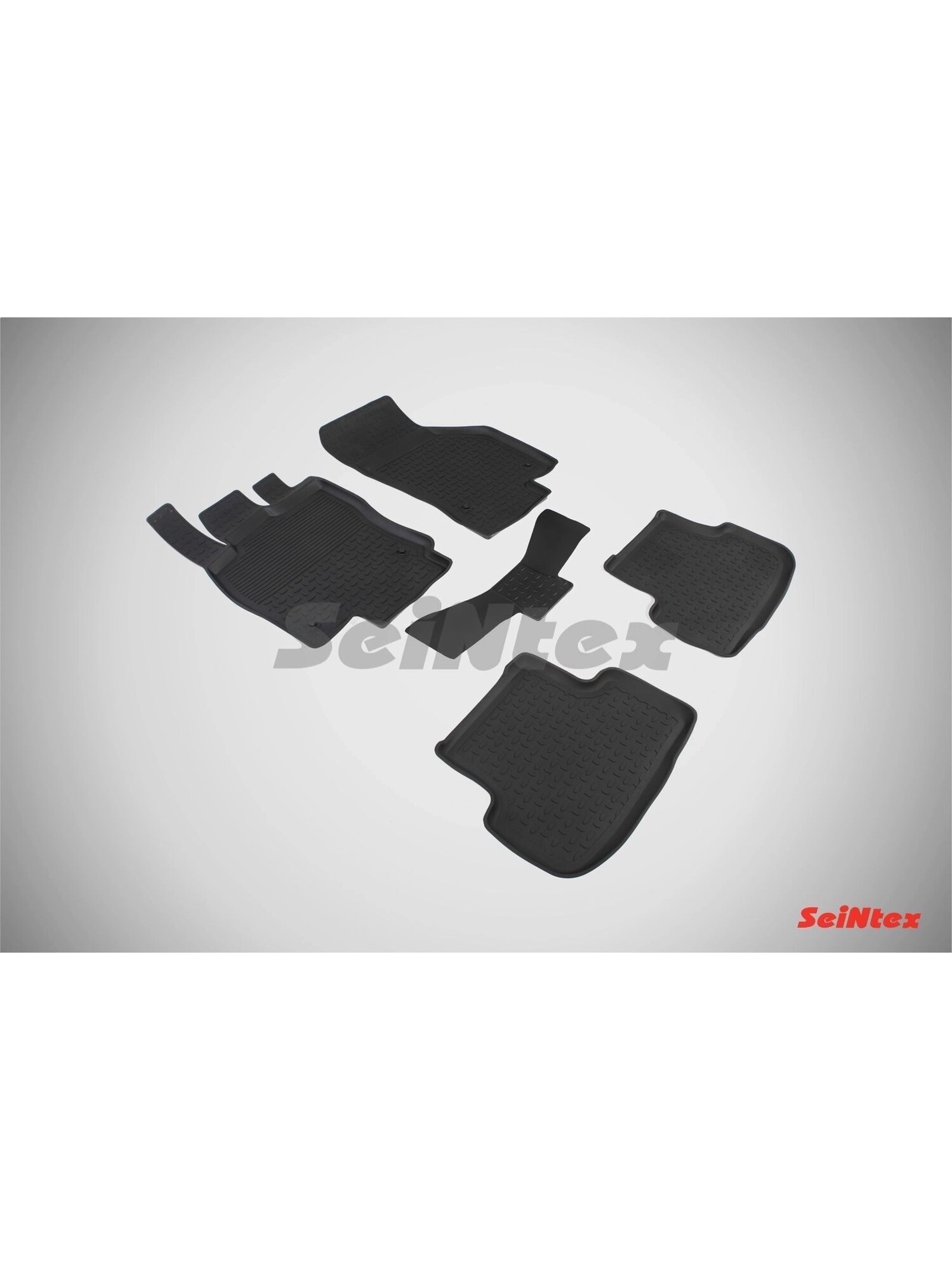 Резиновые коврики с высоким бортом для Volkswagen Golf VII 2012-2020 Seintex 84026