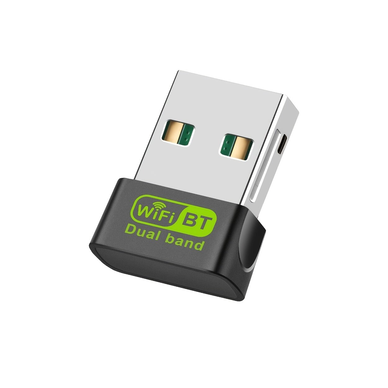 USB Wi-Fi адаптер 650 Мбит/с, двухдиапазонный (2.4/5 ГГц), внешний беспроводной сетевой приемник для настольного ПК и ноутбука, Plug and Play, без драйверов, совместим с Windows 8.1/10/11, стабильное сетевое соединение