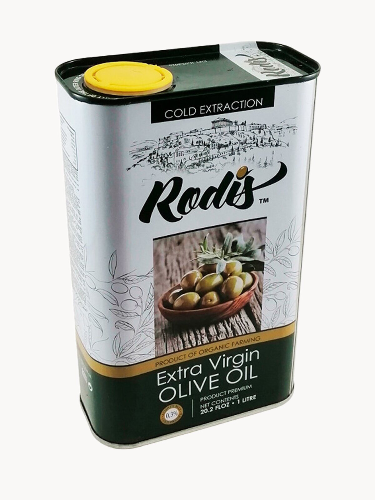 Оливковое нерафинированное масло Rodis 1л , Греция