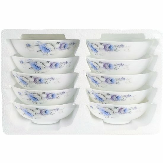 Набор салатников Jewel Виолет 10 предметов, стеклокерамика (ПС0095-48)