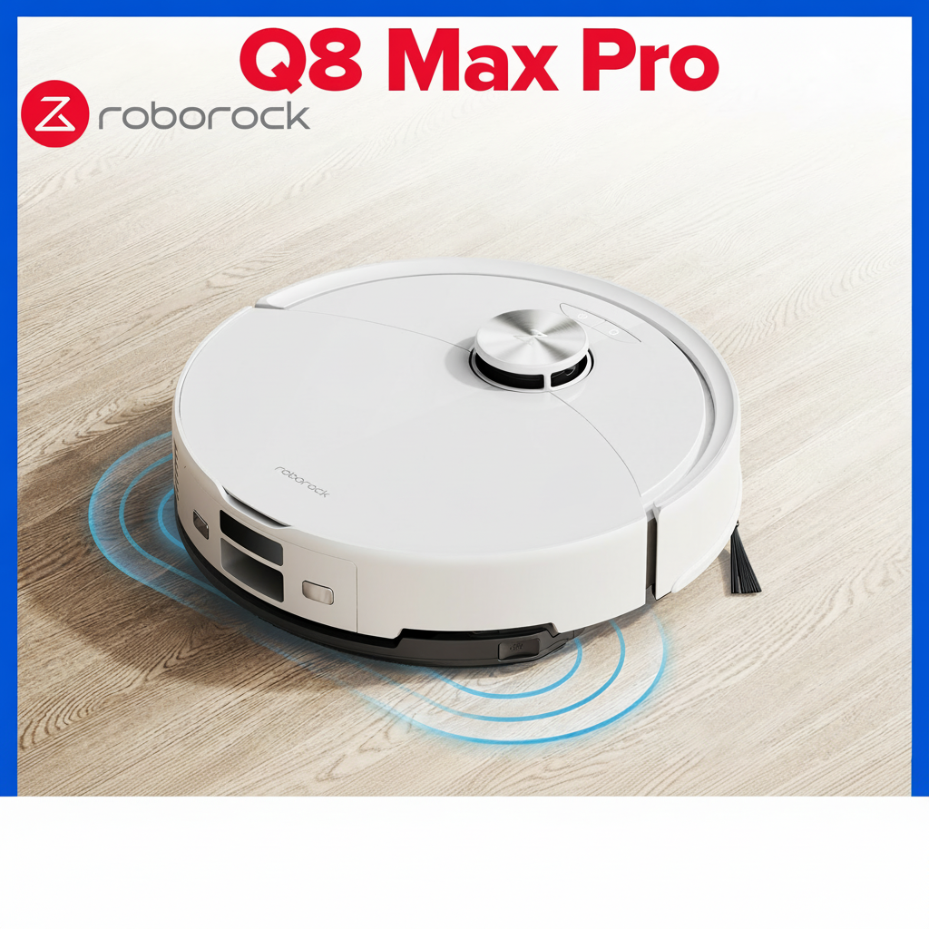 Roborock Q8 Max Pro и Q8 Max Pro Plus Робот-пылесосы White Q8 max Pro