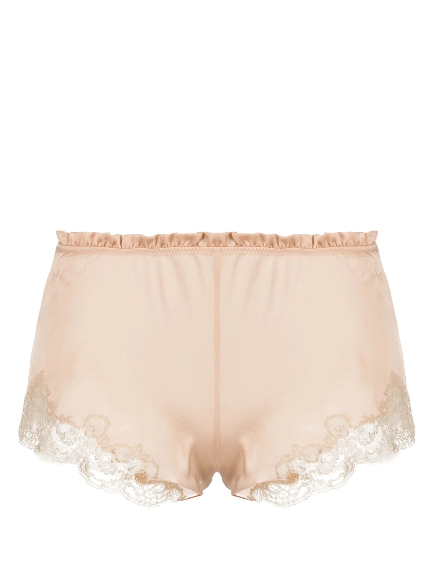 Шёлковые шорты из кружевного кружева