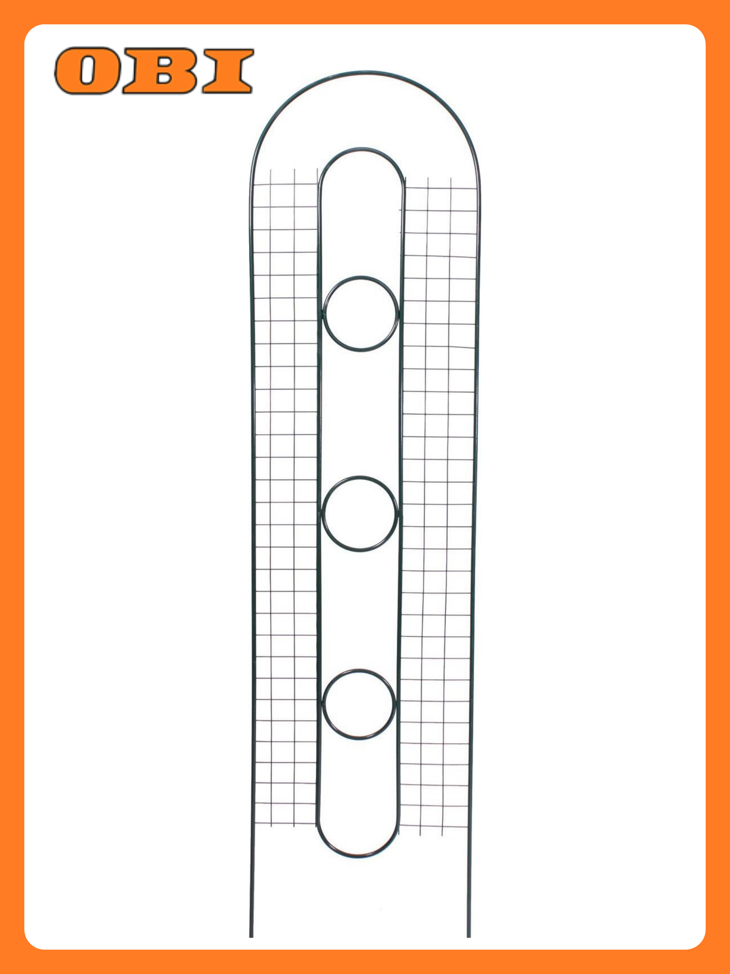 Шпалера Сима-ленд "Клевер-С", для вьющихся растений, металл, 50x210 см, зеленая