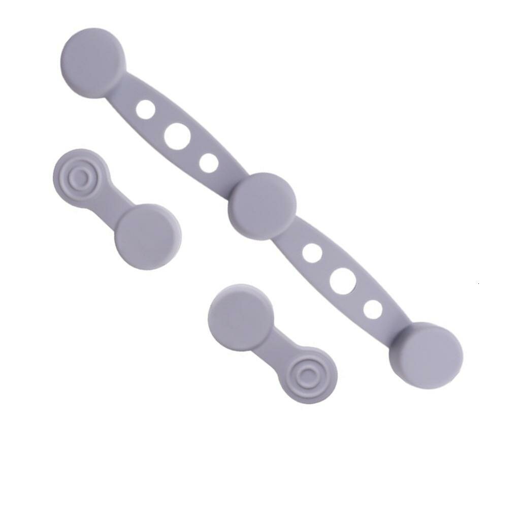 Термостойкие силиконовые магнитные клипсы для аксессуаров аэрогриля, Серый - Круглый