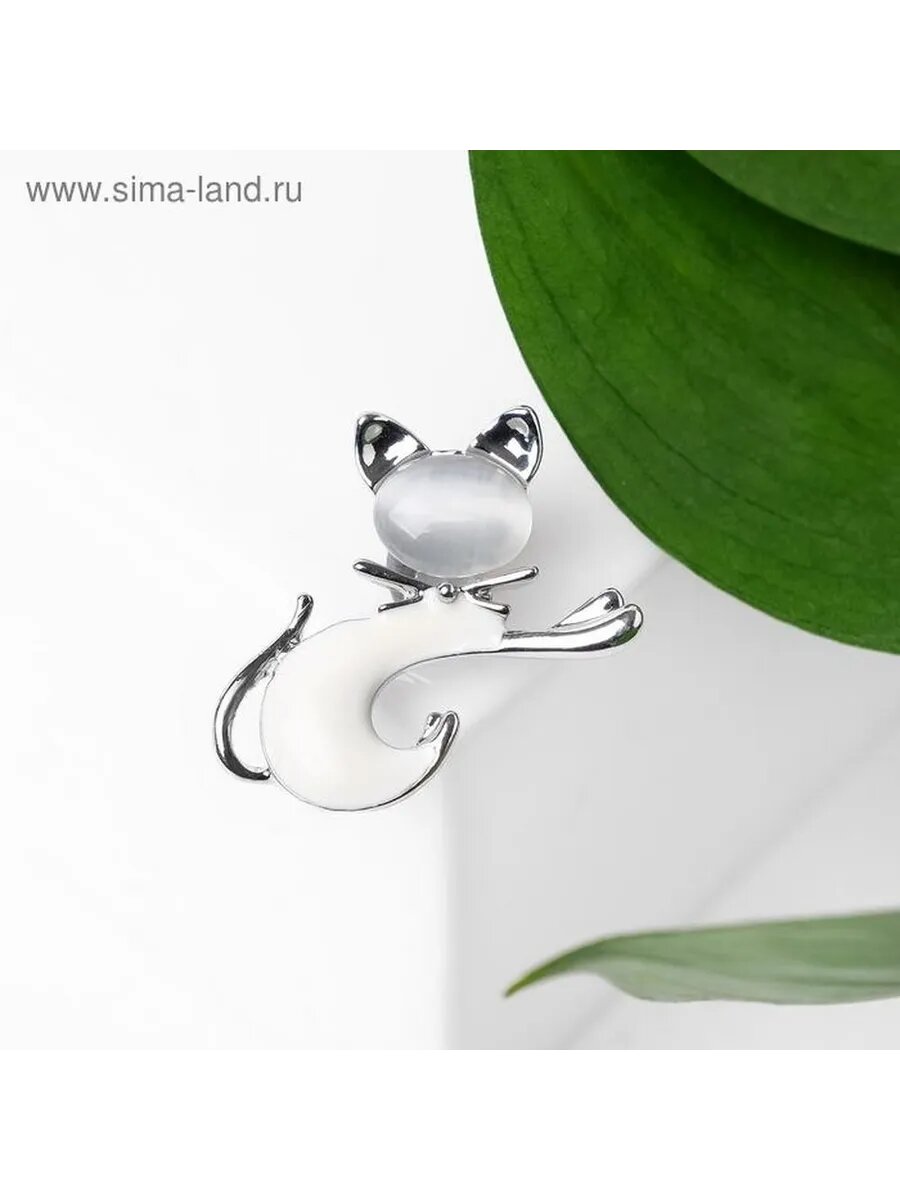 Брошь, эмаль, искусственный камень