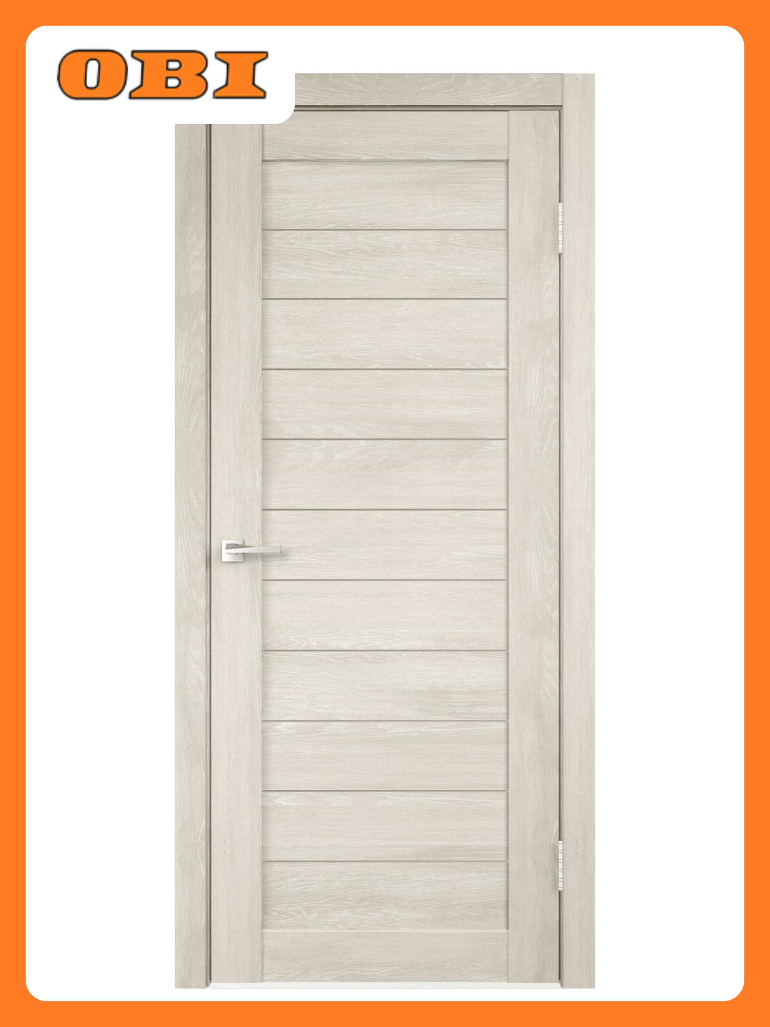 Межкомнатная дверь Бавария глухая Дуб шале капучино 80х200 см