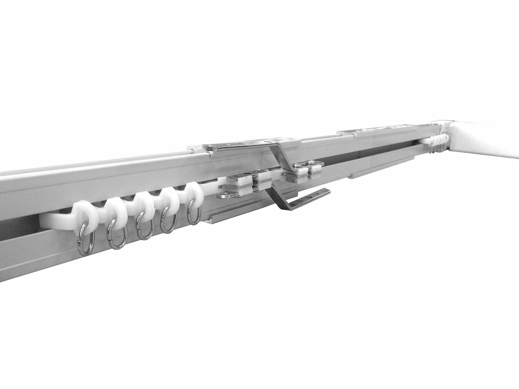 Телескопический карниз с приводом Novo 1.67-3.0м с мотором и пультом ДУ