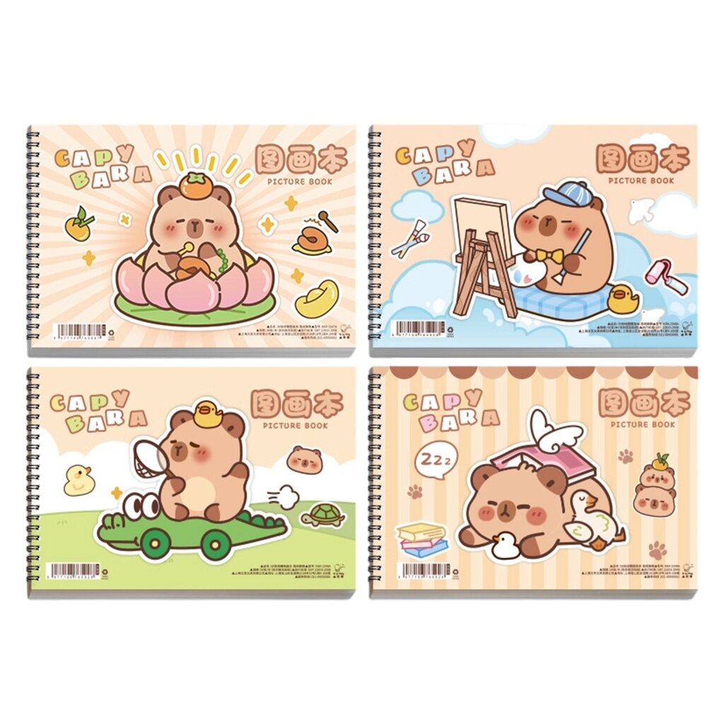 Альбом для зарисовок в двухпроводном переплете, бумага 100 гсм, Альбом для зарисовок художника, Дорожный блокнот для рисования