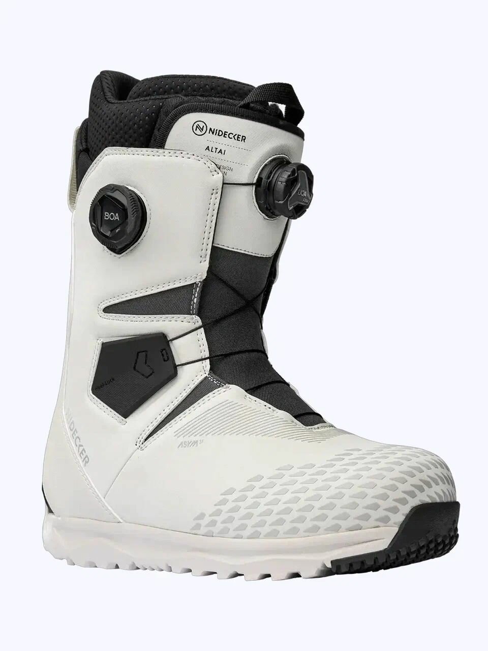 Ботинки мужские для сноуборда NIDECKER Altai Men, двойное BOA, размер: 27 см. Белый